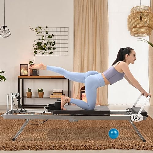 Pilates Reformer-Glonerle Pilates Reformer Machine with Springs ...