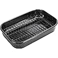 Amazon.com: Roasting Pan with Rack, 16 x 11 Inch Rectangular Roasting ...