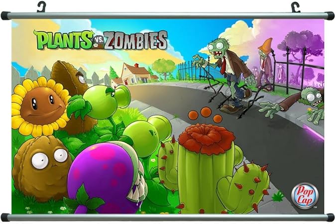 Amazon.com: 22x14 Plants vs Zombies 1 Game Art Print Scroll Poster 009 ...