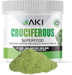 Amazon.com: AKI Natural Cruciferous Superfood Blend Powder (5.3oz/ 150G ...