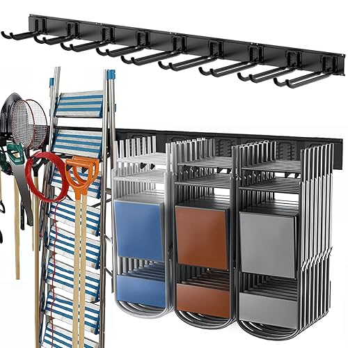 TORACK Tool Storage Rack, Heavy Duty Steel Garage Wall Mount Garden ...