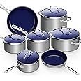 Amazon.com: Nuwave 12pc Forged Lightweight Cookware Set, G10 Healthy Duralon Ceramic Ultra Non ...
