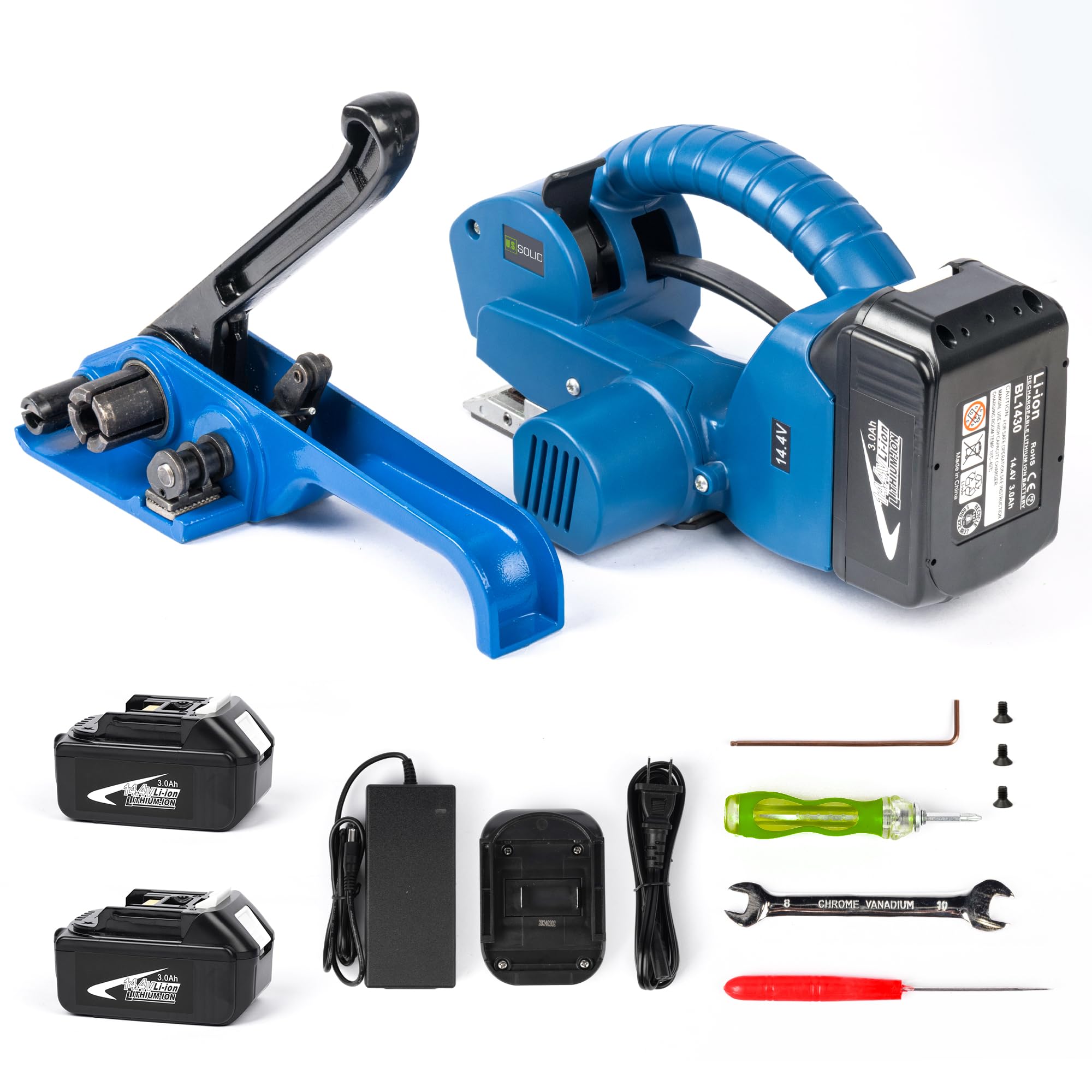 U.S. SOLID Electric Strapping Machine Handheld Semi-Automatic Banding ...