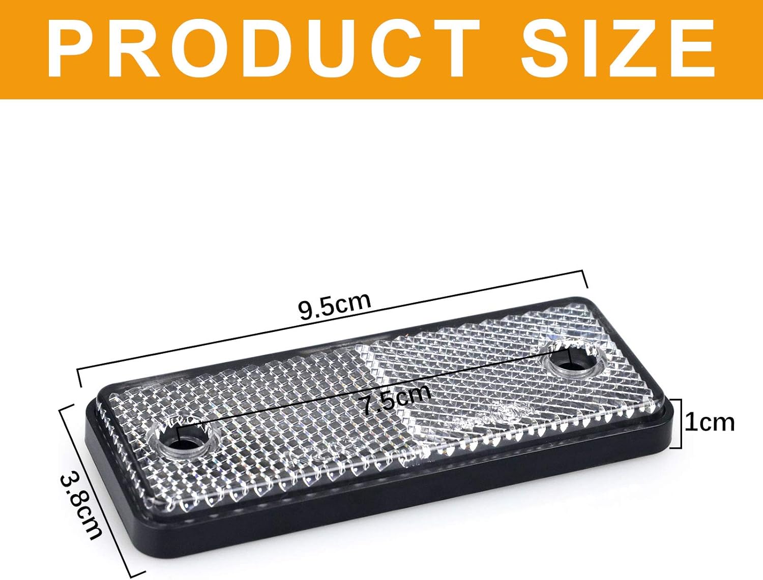 Yuanjoy 10 pieces Round Reflectors with Bolts and Nuts, Screw on Safety ...