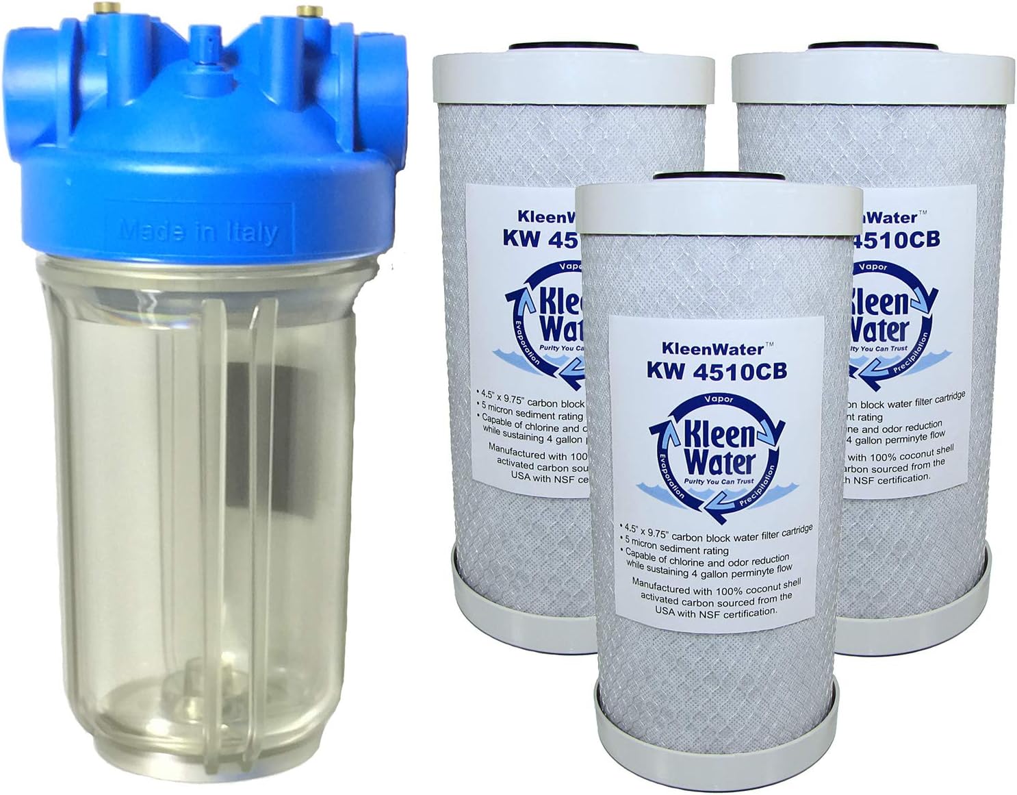 Amazon.com: KleenWater Premier Chlorine Whole House Water Filter System ...