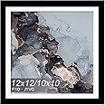 Amazon.com - Fxojyvo 12x12 Frame Black, Display Picture 10x10 with Mat ...