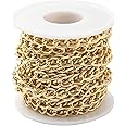 Amazon.com: 16.4 Feet Aluminum Curb Chains 10x6.5x1.8mm Twisted Links ...
