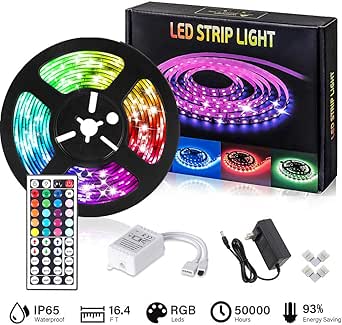 Amazon.com: Led Strip Lights 5050 RGB 150 LEDs TIK Tok Light Strips Kit ...