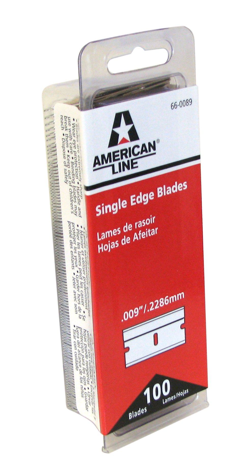 American Line Single Edge Razor Blades: Carbon Steel, 100 Pieces ...