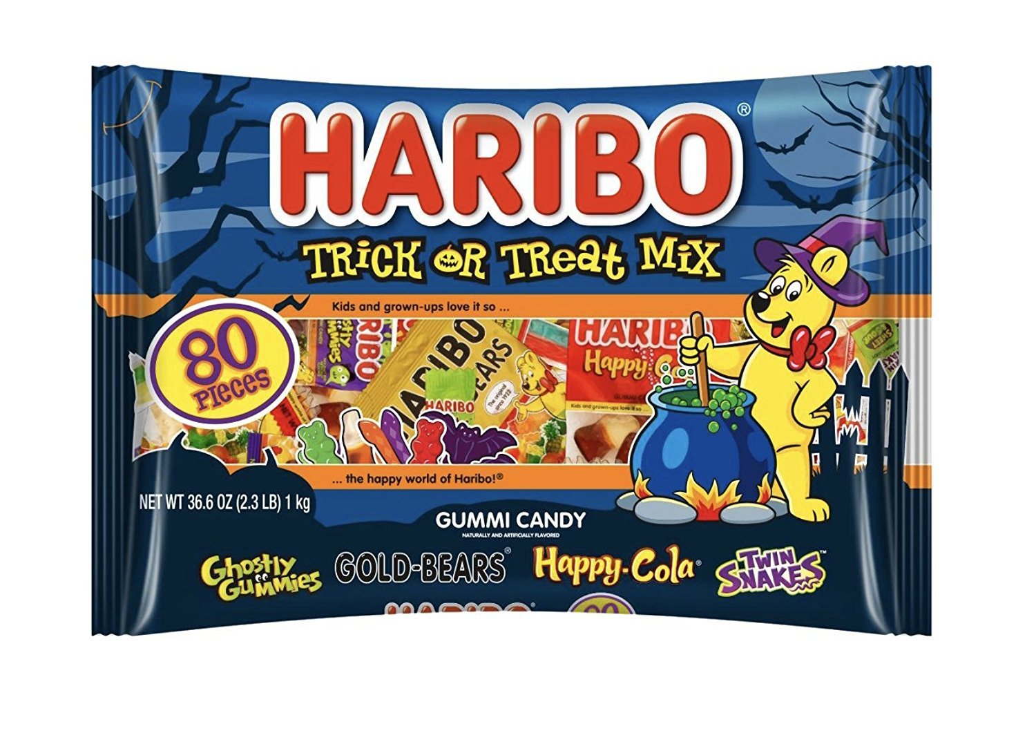 Amazon.com : Haribo Halloween Sweet or Scary Mix - 22ct/11.85oz ...