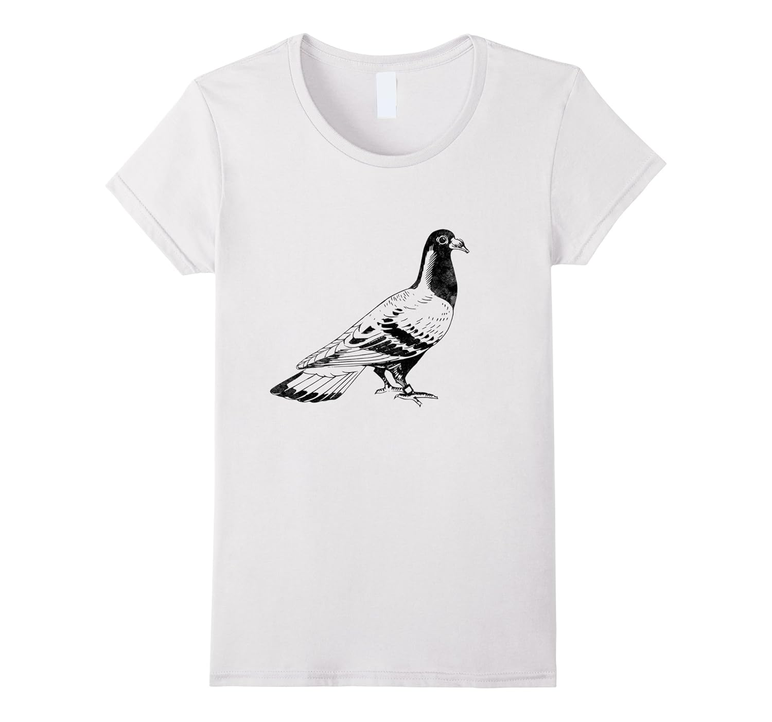 Black Pigeon Silhouette T shirt Love Pigeons Tee Birds Lover