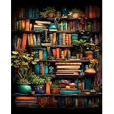 Amazon.com: Bookshelf Paint by Numbers for Adults