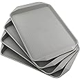 Amazon.com | Anbers Set of 4 Plastic Serving Tray/Cafeteria Fast Food ...
