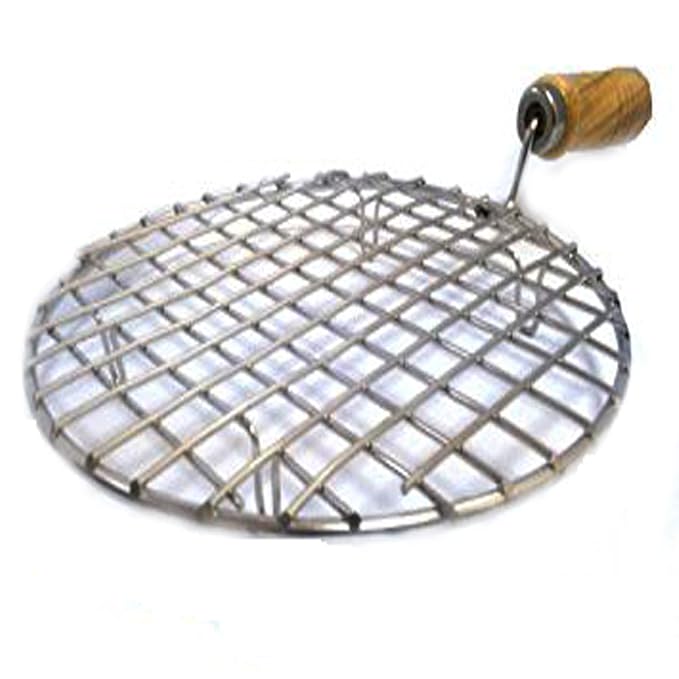 AUF Round Papad, Roti Stand, Charcoal Burner Grill Hand Warmer Rack ...