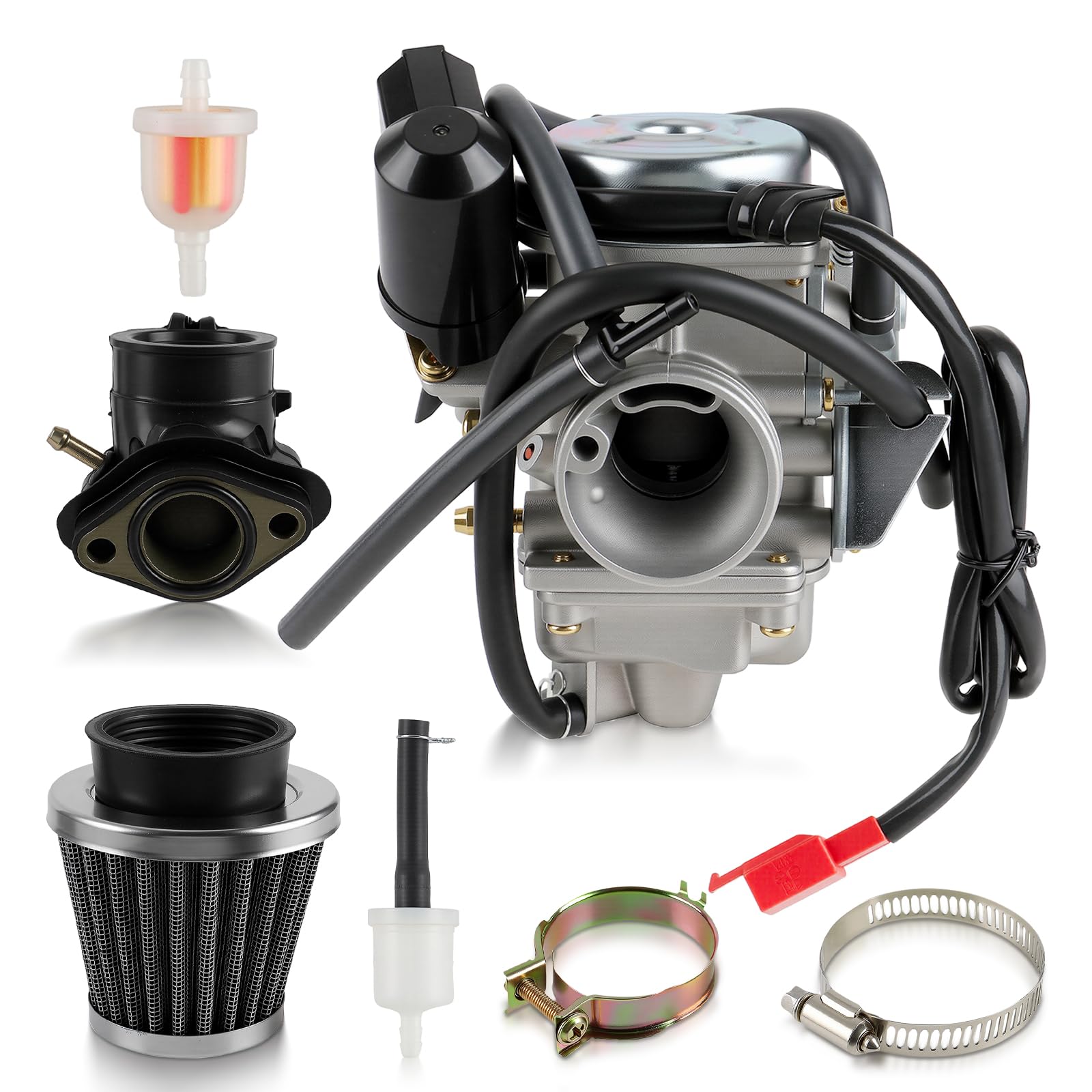 Carbhub GY6 150cc Carburetor GY6 24mm Carb for Kazuma Taotao Roketa ...