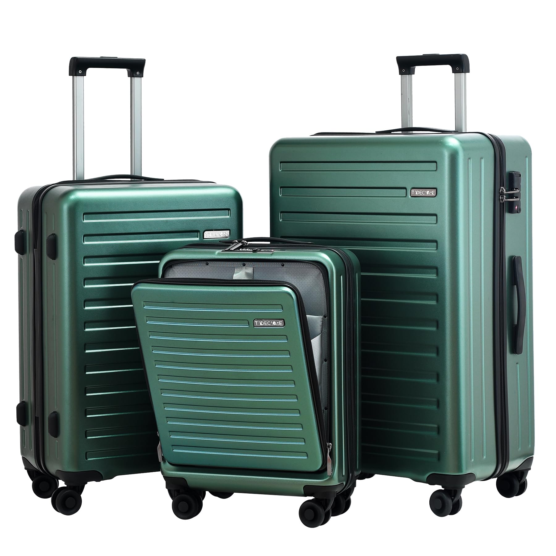 3Pcs (20/24/28) Luggage Set, HardShell Lightweight, Only 20" with Front ...