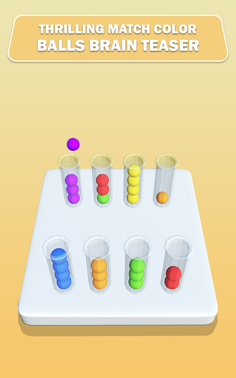 Amazon.com: Bubble Sort Color Puzzle brain Teaser : Sort It puzzle ...