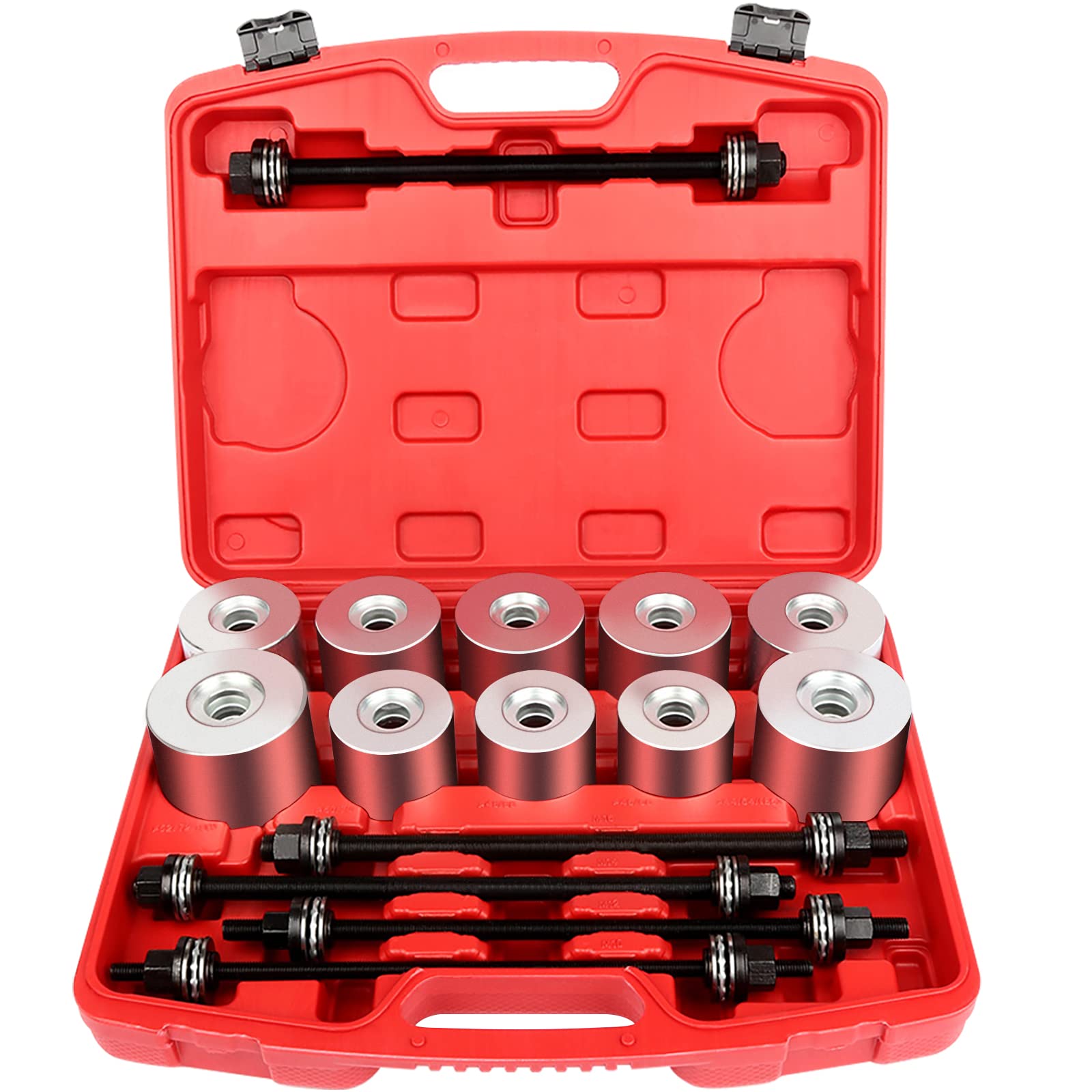 ACZCR 27Pcs Universal Press and Pull Sleeve Kit Bush Bearing Insertion ...