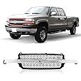 Amazon.com: CarPartsDepot Matte Black Mesh Front Grill Grille With ...