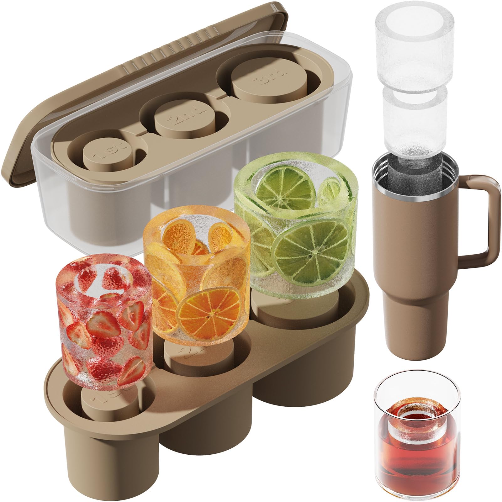 Ice Mold for Stanley Cup, Ice Cube Tray for Stanley Cup 20-40oz Tumbler ...