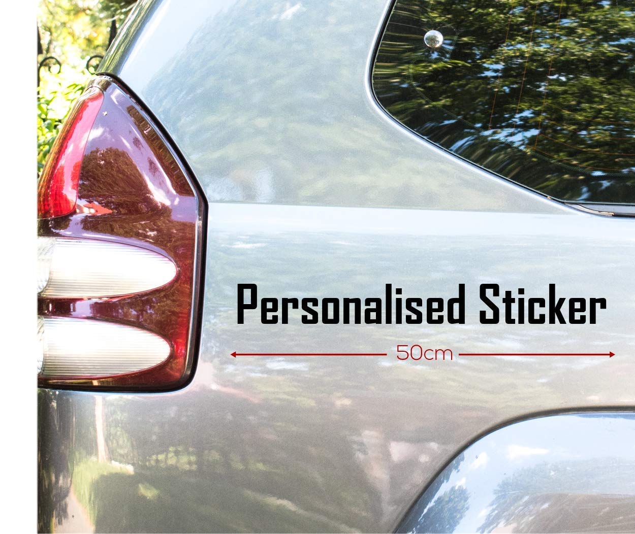 Custom Text Sticker Personalised Name Car Decal Van Truck Lorry ...