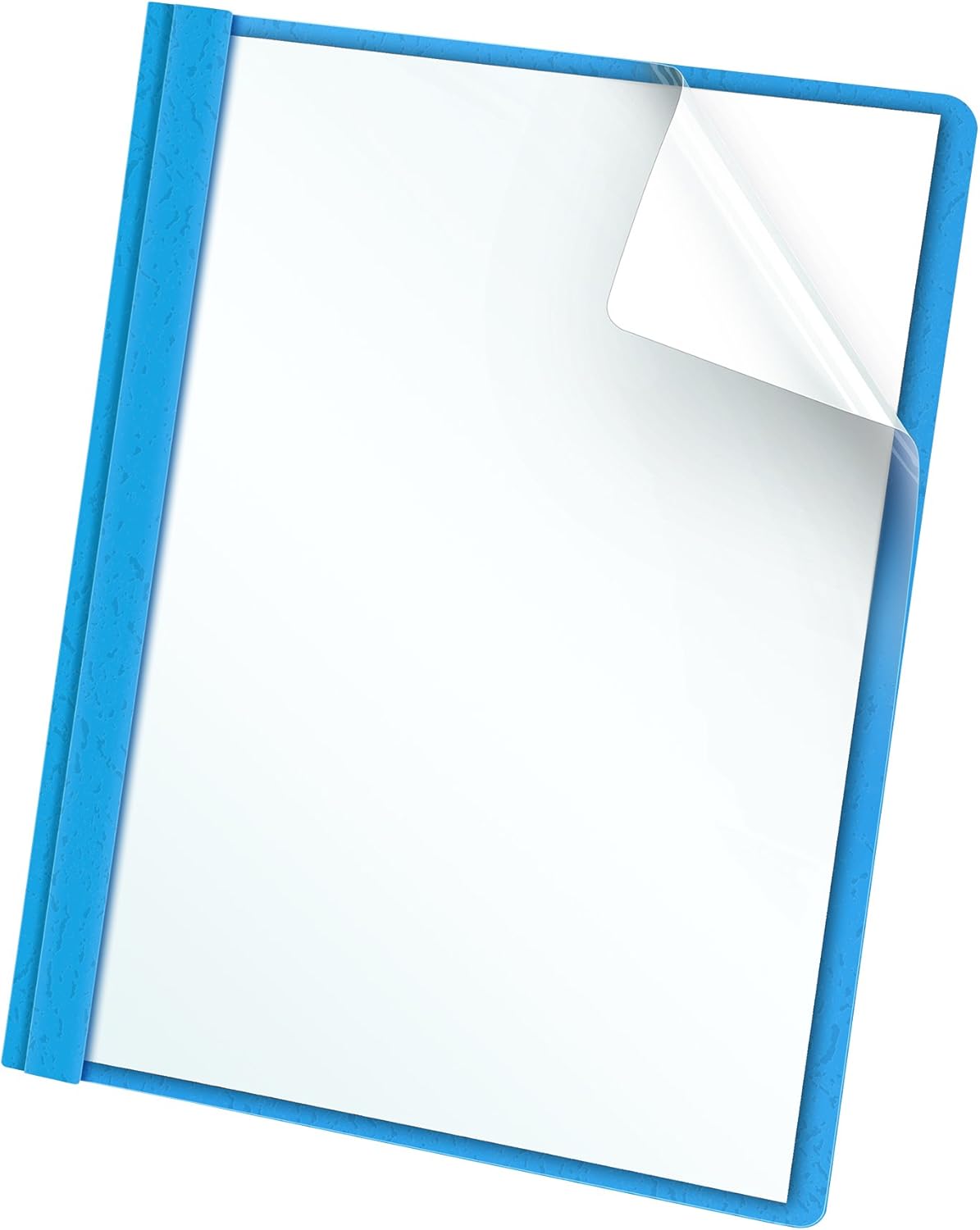 Amazon.com : Oxford Clear Front Report Covers, Light Blue, Letter Size ...