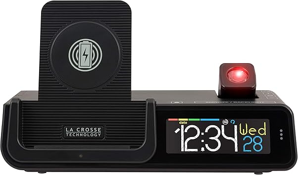 La Crosse Technology C80765 Wattz 3-n-1 Projection Alarm Clock and ...