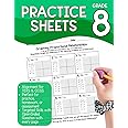 Eighth Grade Math Practice Sheets - Practice Workbook - 8th Grade ...