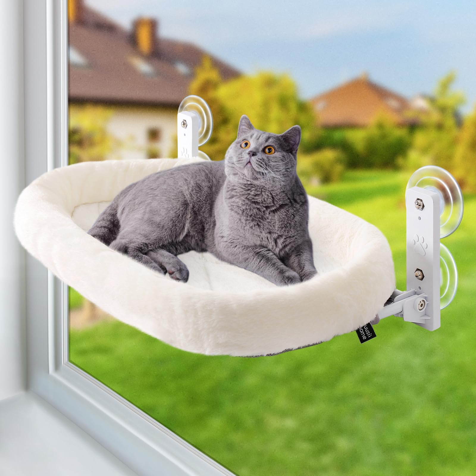 Sunhoo Cat Hammock Perch for Window Seat Bed Indoor Cats Lounger Window ...