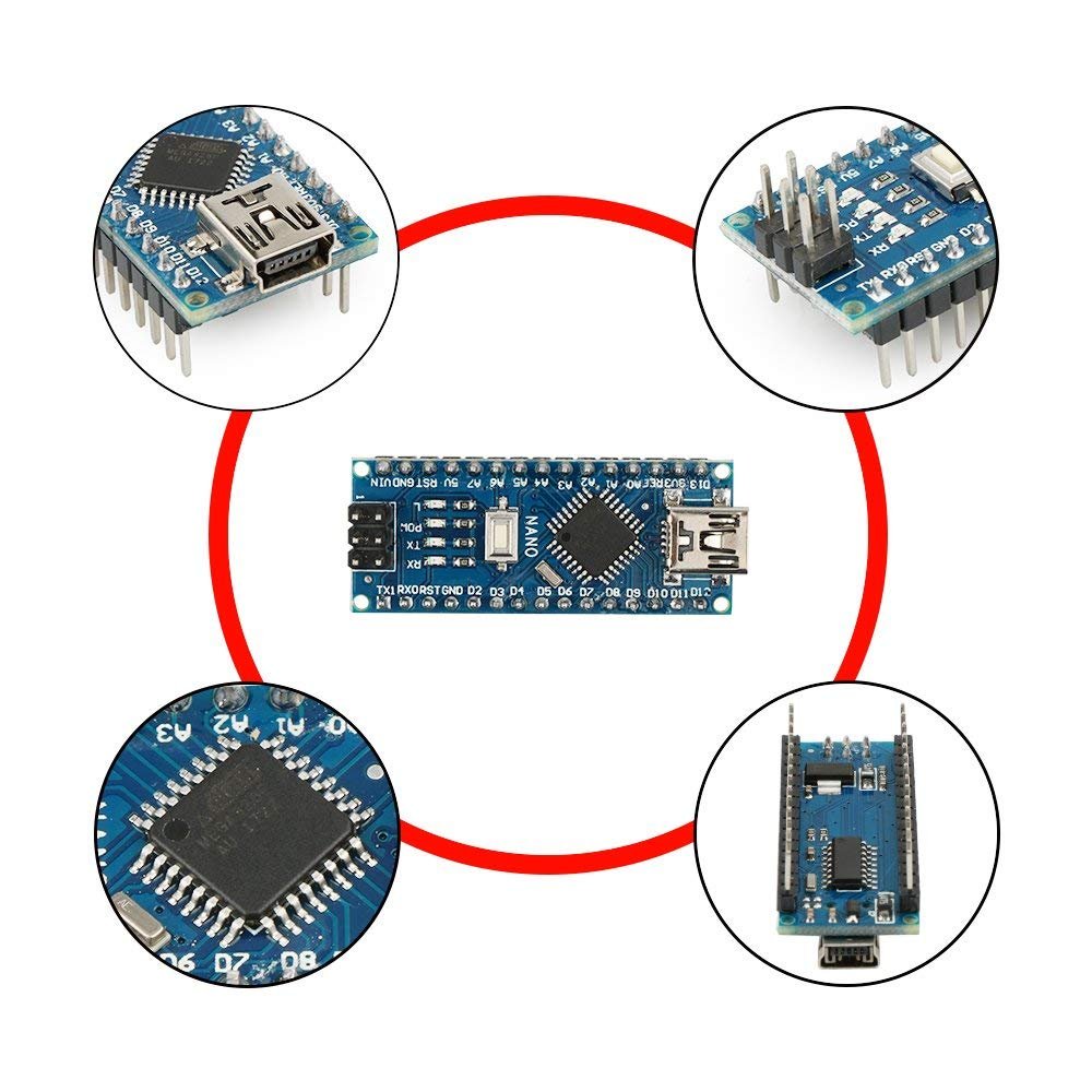 Placa Nano ATmega328P 5V 16M Microcontrolador Keywish Nano V3.0 para ...