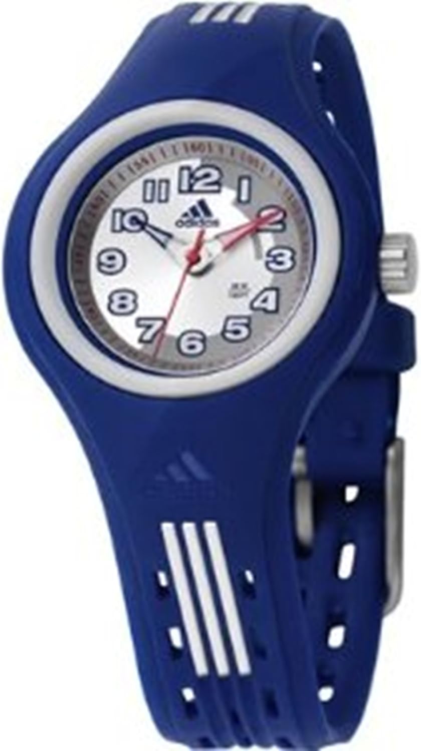 Adidas True Blue Polyurethane Strap Silver Dial Kids' Watch #ADM2017 ...