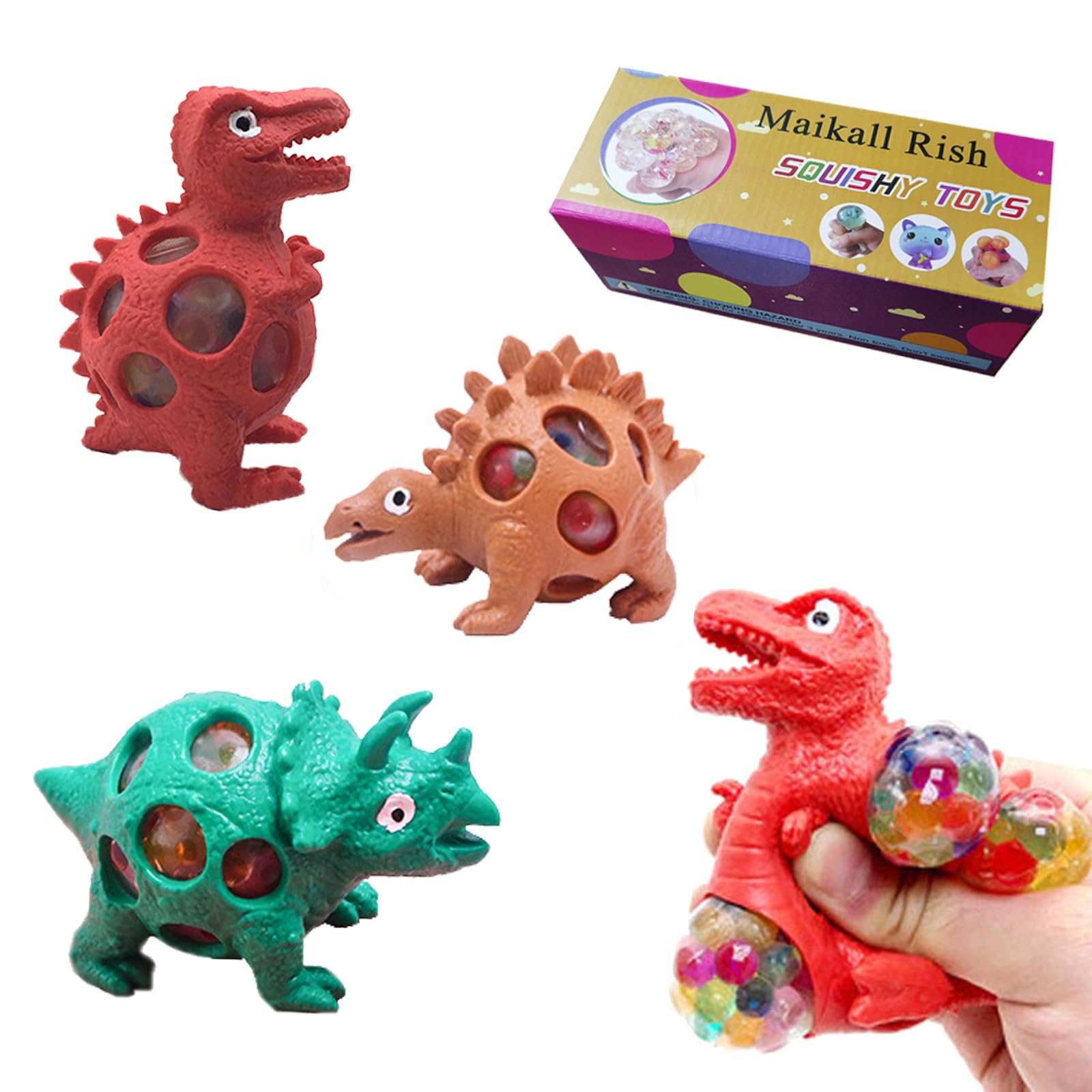 Mua Vent Stress Balls 3 PCS Dinosaur Squeeze Fidget Toys Balls Sensory ...