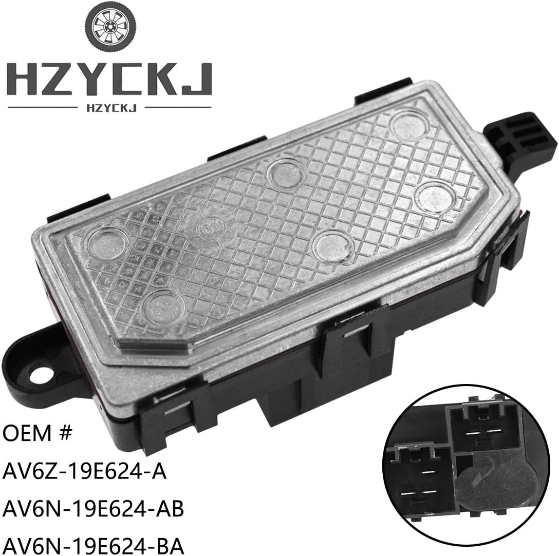 Amazon.com: HZYCKJ Blower Motor Resistor OEM# AV6Z-19E624-A AV6N-19E624 ...