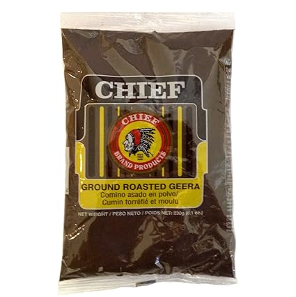 Amazon.com : Chief Roasted Geera Ground Cumin Seeds 230g, 8.1 Oz ...