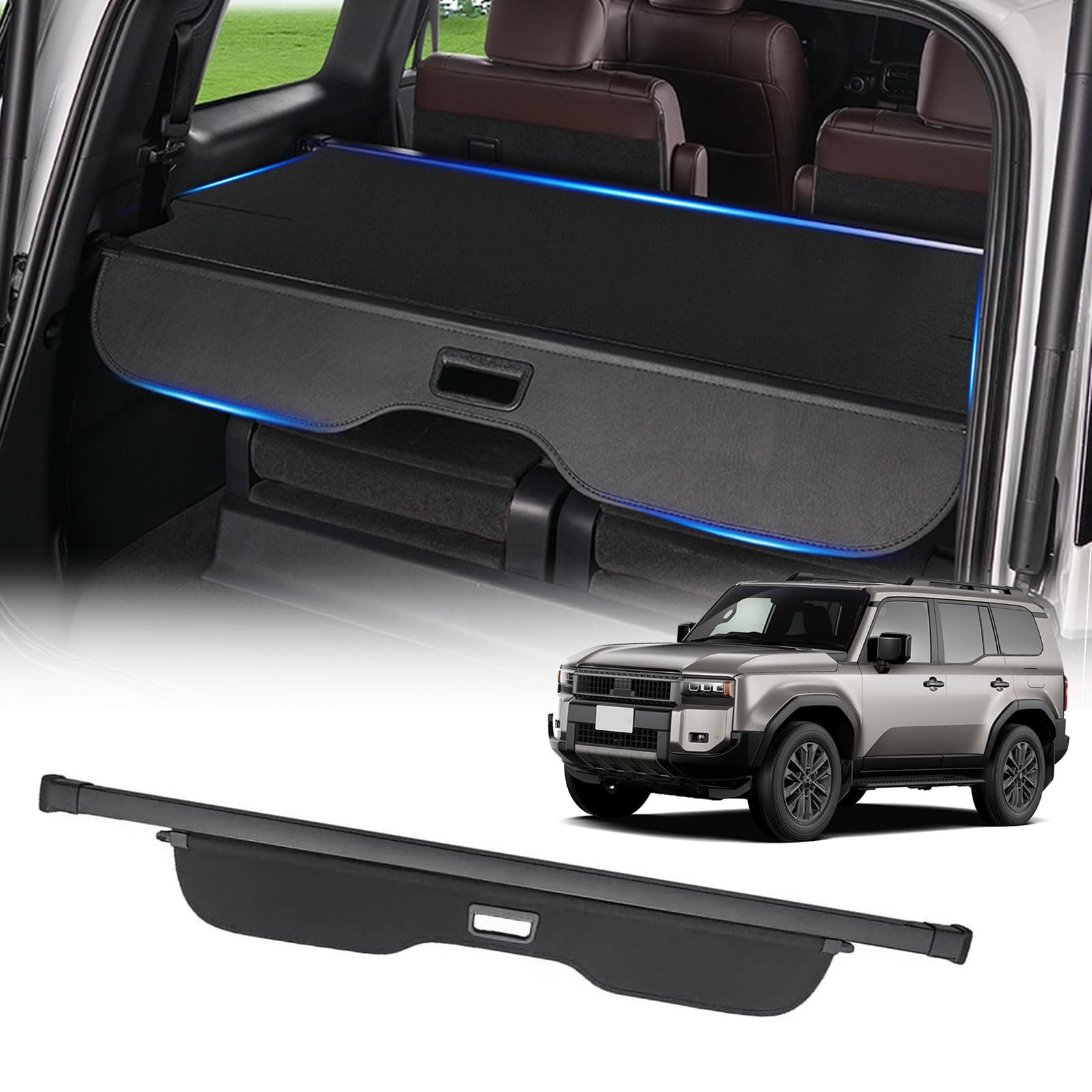 AceRide Retractable Cargo Cover for Toyota Land Cruiser Prado LC250 ...