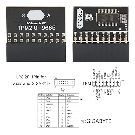 Mua SUNGOOYUE TPM 2.0 Encryption Security Module, PCB 20Pin 2 10P ...