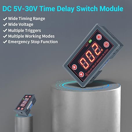 Mua Timer Relay, Icstation Delay Relay DC 5V-30V Time Delay Switch 12V 24V 10A Programmable ...