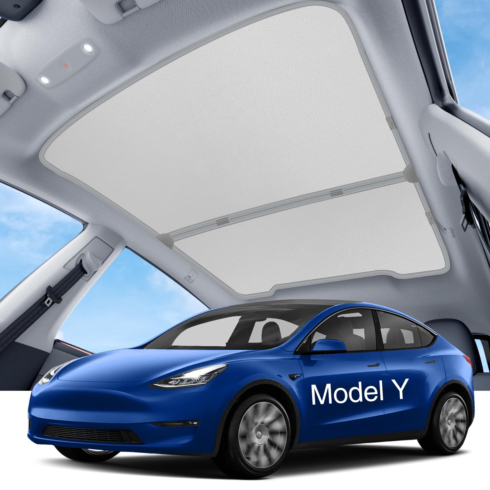 2025 Tesla Model Y Sunshade Roof, Nano Ice-Crystal Coatings Foldable ...
