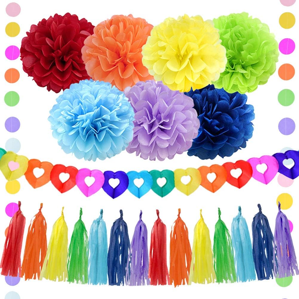 Kreatwow Pride Party Decorations Rainbow Party Decorations Supplies ...