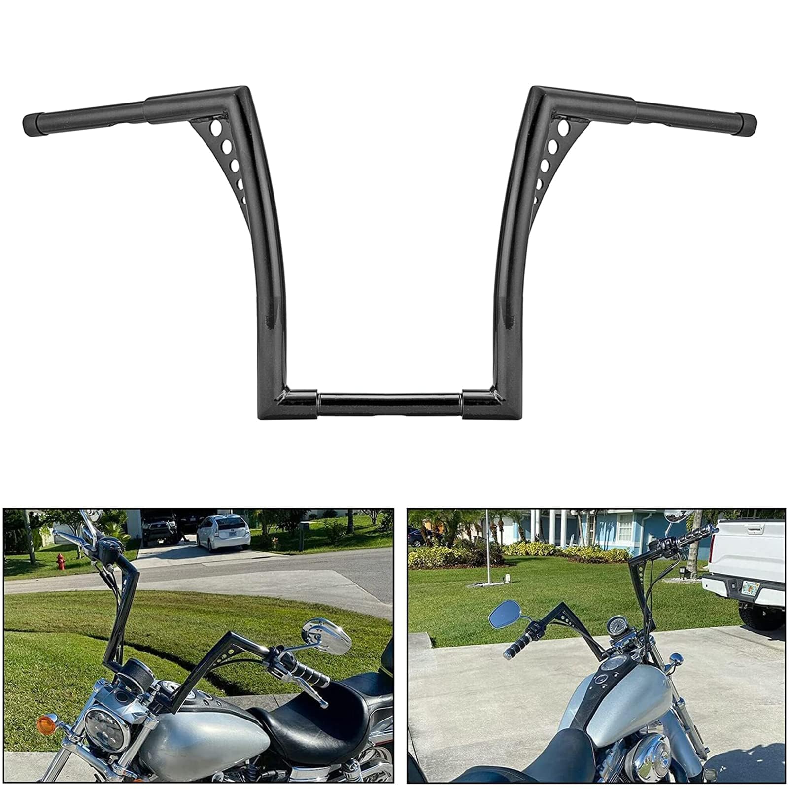 Mua Dasen 12" Ape Hanger Handlebar, 1 1/4" Handle Bar Compatible with ...