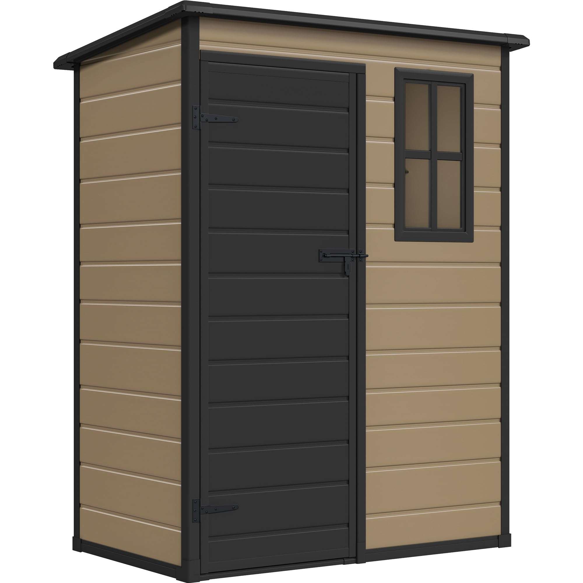 DWVO 5x3 FT Outdoor Storage Shed with Reinforced Floor, All-Weather ...