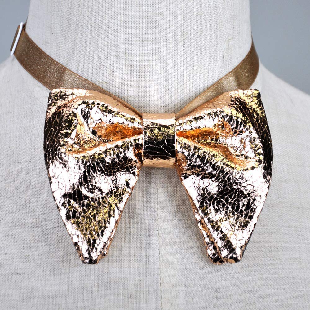 Oversized bow tie| Rose Gold Bow Tie| Rose Gold Pre-Tied Bow tie ...