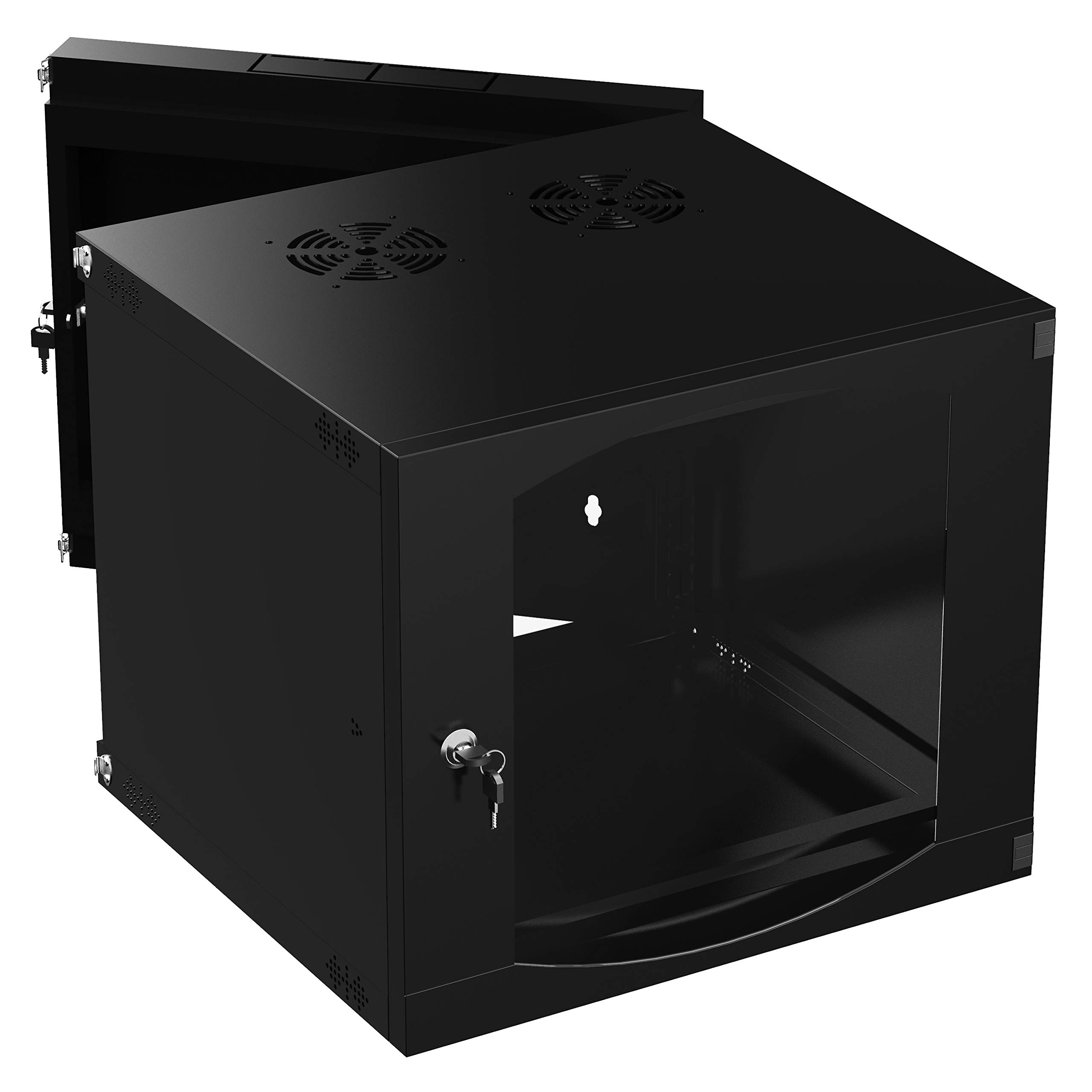 Buy Sabrent 9U IT Wall Rack Enclosure 19 Inch Black Server Cabinet with ...