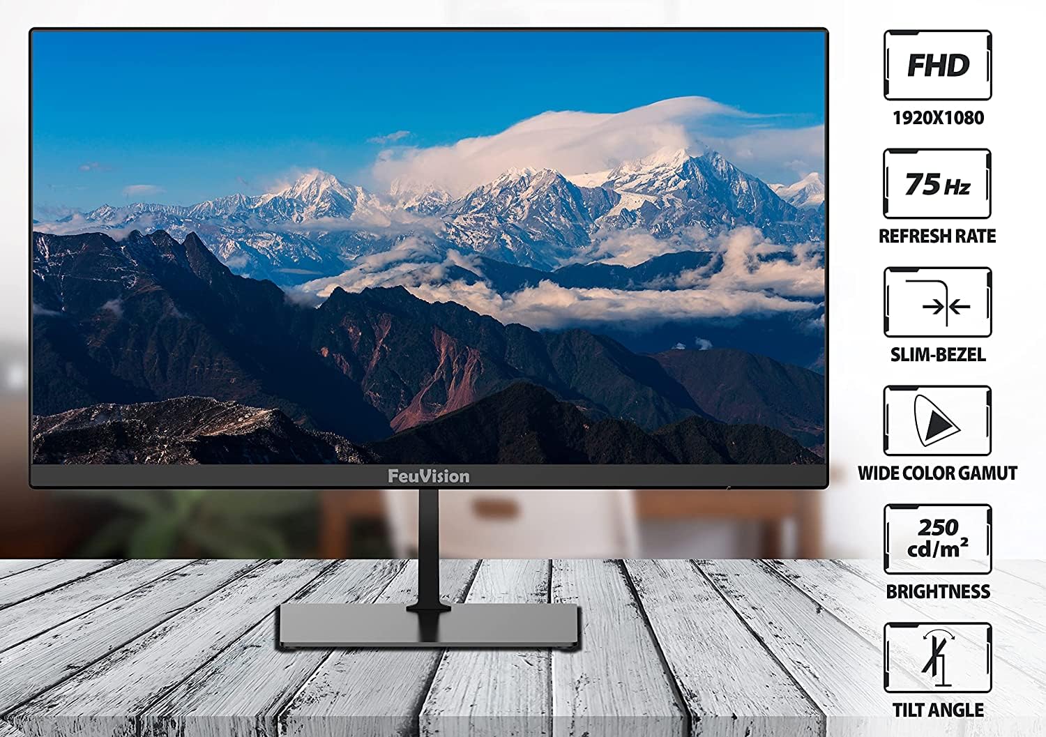 Mua FeuVision 22 inch Monitor 1080p Full HD, Gaming & Office Computer ...