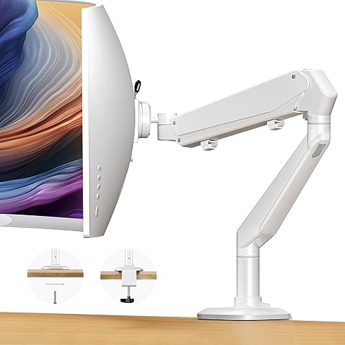 Single Monitor Arm for Screens up to 32 Inch and 19.8 lbs, Fully ...