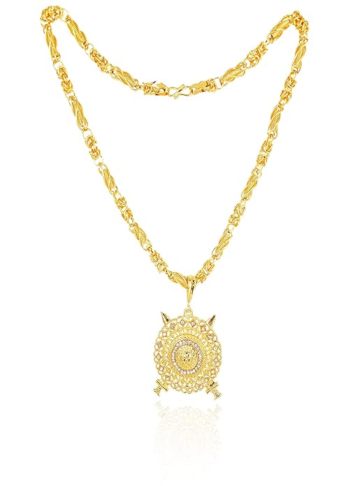 Buy KRIMO Pendant Sun Locket Chain Gold Plated Rich Look Every OneDaily ...