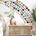 Amazon.com: Epakh 296 Pcs Polka Dots Wall Decal Boho Rainbow Kids ...