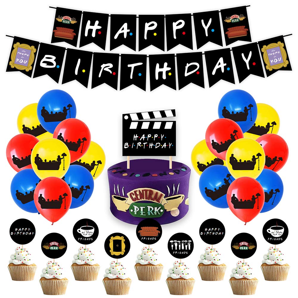 Friends Tv Show Themed Birthday Party Decorations Supplies Set Happy ...