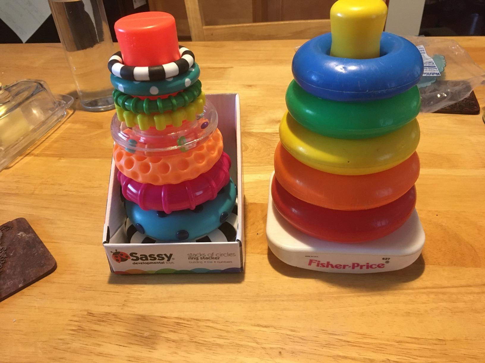 $2/mo - Finance Sassy Stacks of Circles Stacking Ring STEM Learning Toy ...