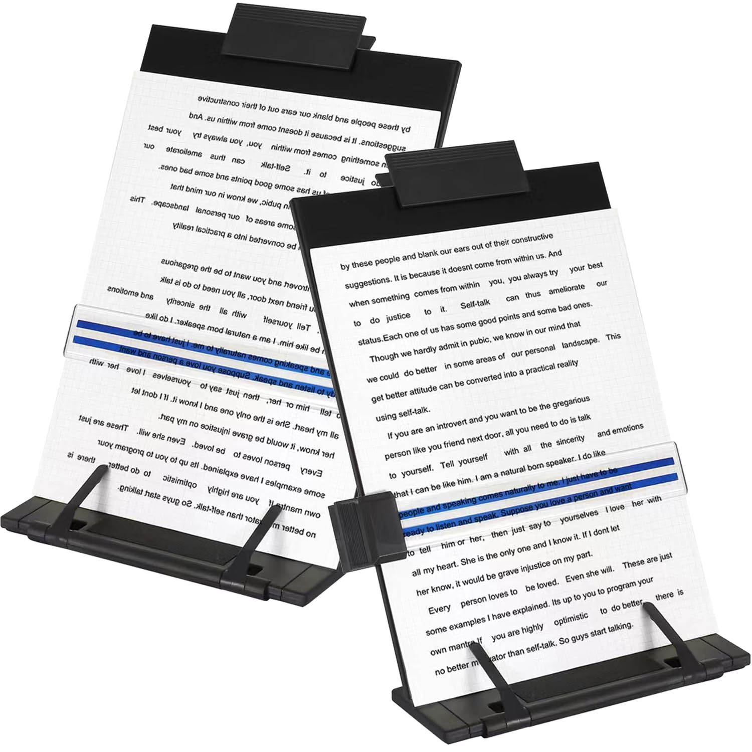 Mua 2 Pack Desktop Document Holder Stand with 7 Adjustable Position ...